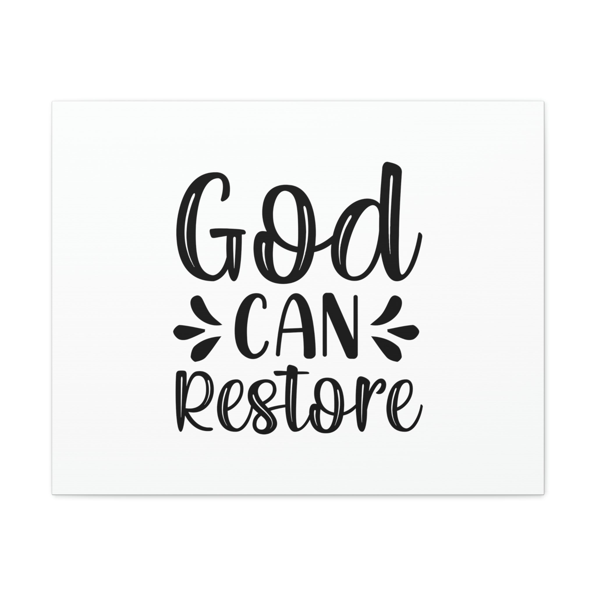 Scripture Walls Psalm 23:3 God Can Restore Bible Verse Canvas Christian ...