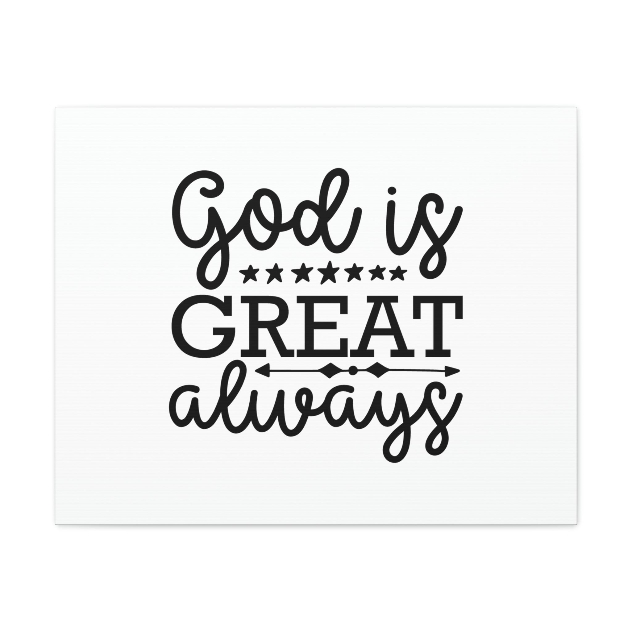 Scripture Walls Psalm 23:4 God Is Great Always Bible Verse Canvas ...