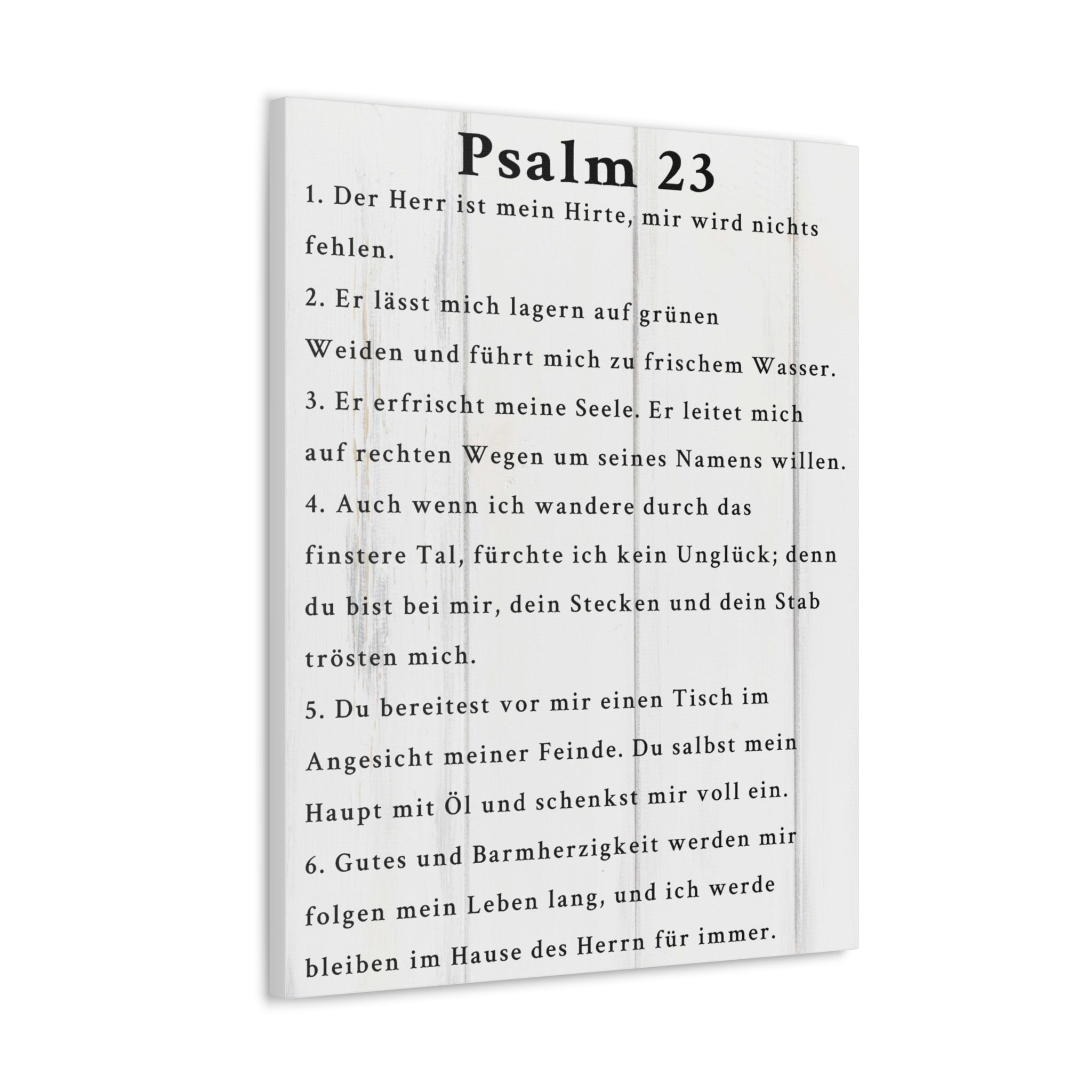 Scripture Walls Psalm 23 German Der Herr ist mein Hirte White Bible ...