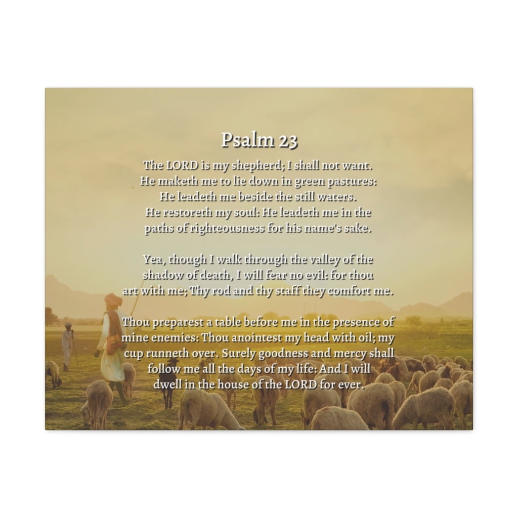 Scripture Walls Psalm 23 Herder Lord Is My Shepherd Bible Verse Canvas ...
