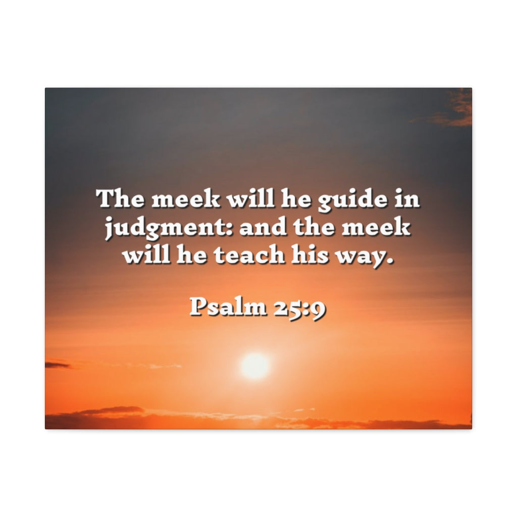 Scripture Walls Psalm 25:9 Guide In Judgement Bible Verse Canvas ...