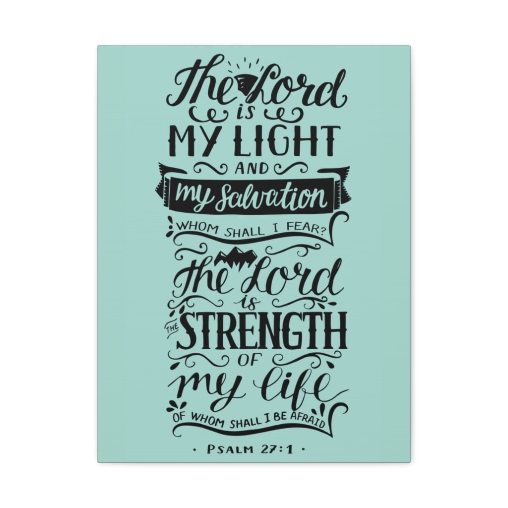 Scripture Walls Psalm 27:1 The Lord Is My Light Christian Wall Art ...
