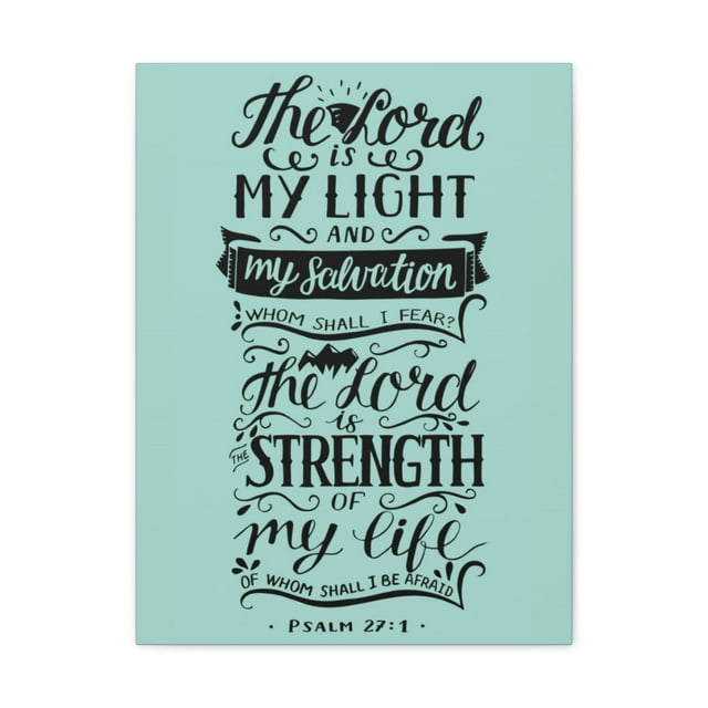 Scripture Walls Psalm 27:1 The Lord Is My Light Christian Wall Art ...