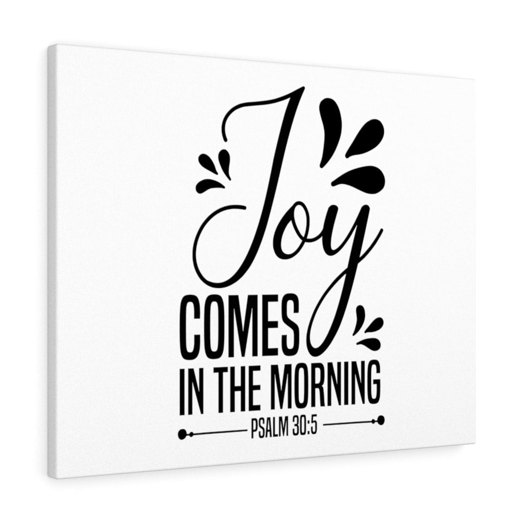 Scripture Walls Psalm 30:5 Joy Bible Verse Canvas Christian Wall Art ...