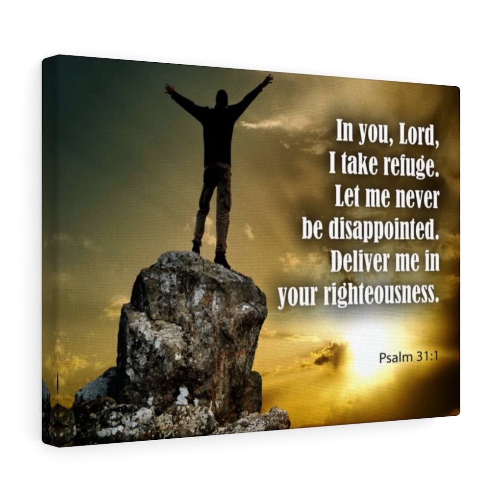 Scripture Walls Psalm 31:1 Never Be Disappointed Bible Verse Canvas ...