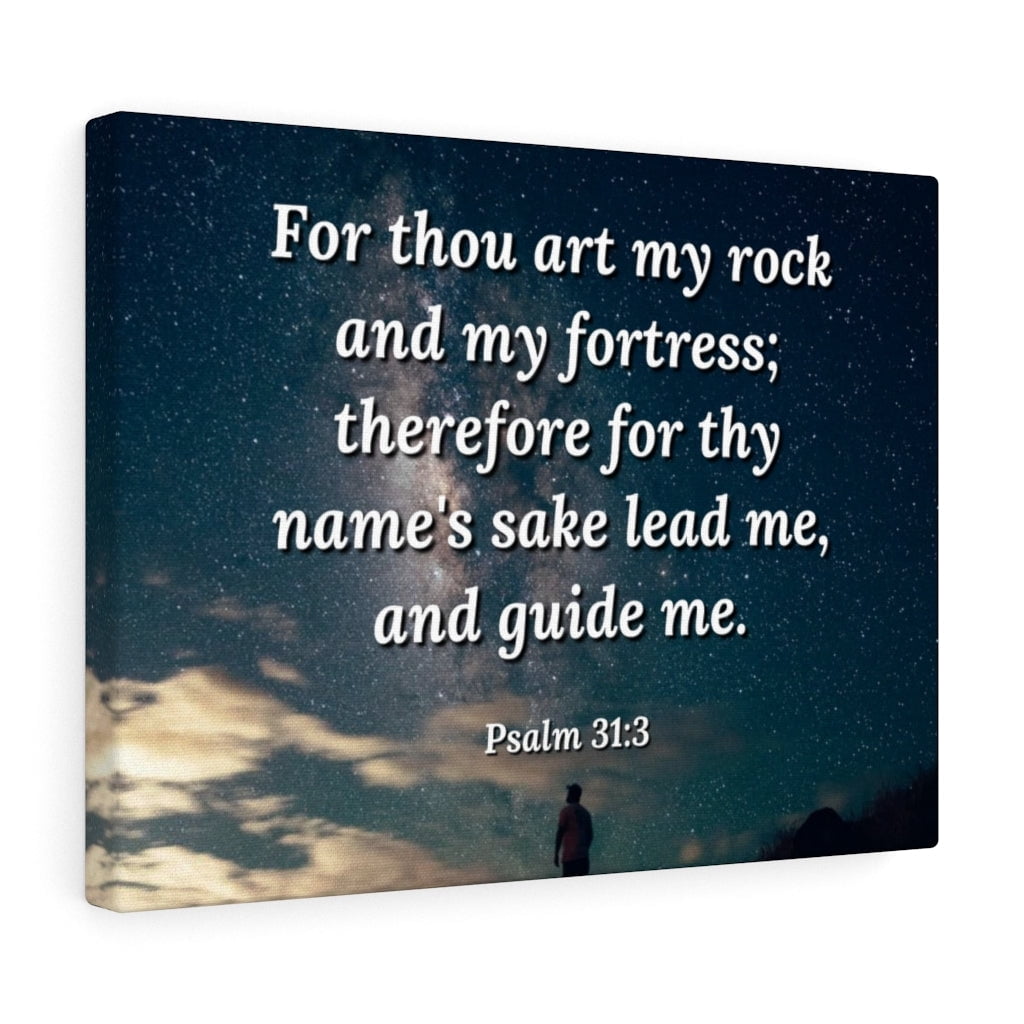 Scripture Walls Psalm 31:3 Guide Me Bible Verse Canvas Christian Wall ...