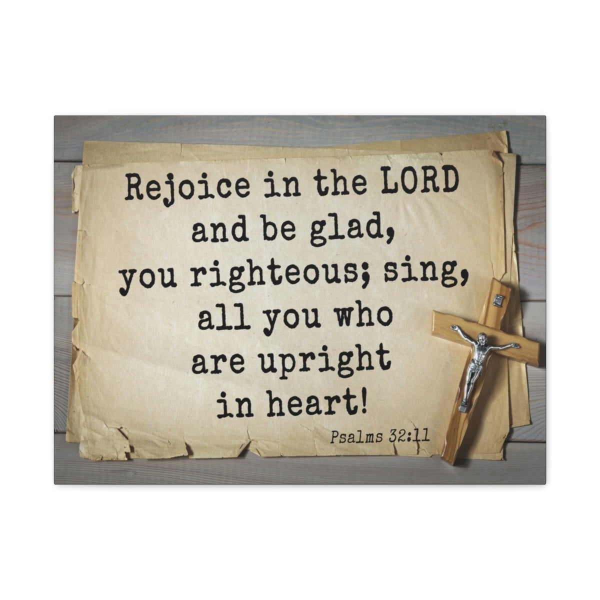 Scripture Walls Psalm 32:11 Righteous Sing Bible Verse Canvas Christian ...