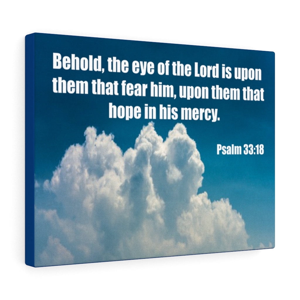 Scripture Walls Psalm 33:18 Hope in His Mercy Bible Verse Canvas ...