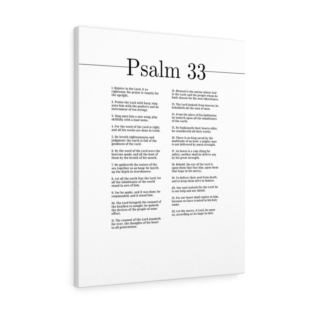 Scripture Walls Psalm 33 Rejoice In The Lord Bible Chapter Canvas ...