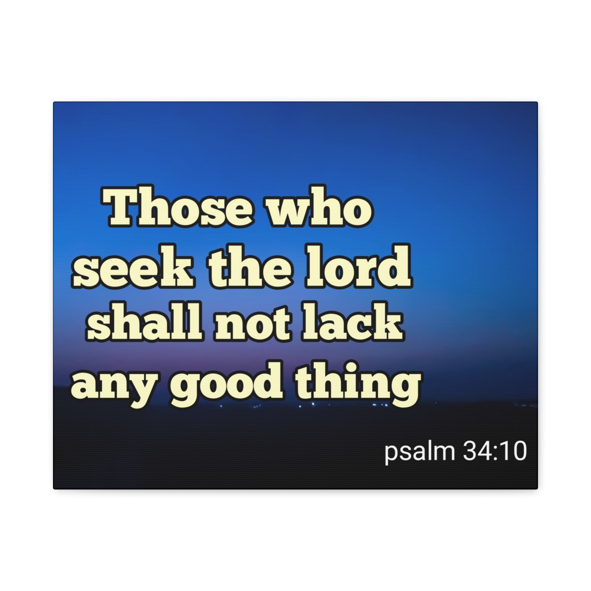 Scripture Walls Psalm 34:1 Seek The Lord Bible Verse Canvas Christian ...