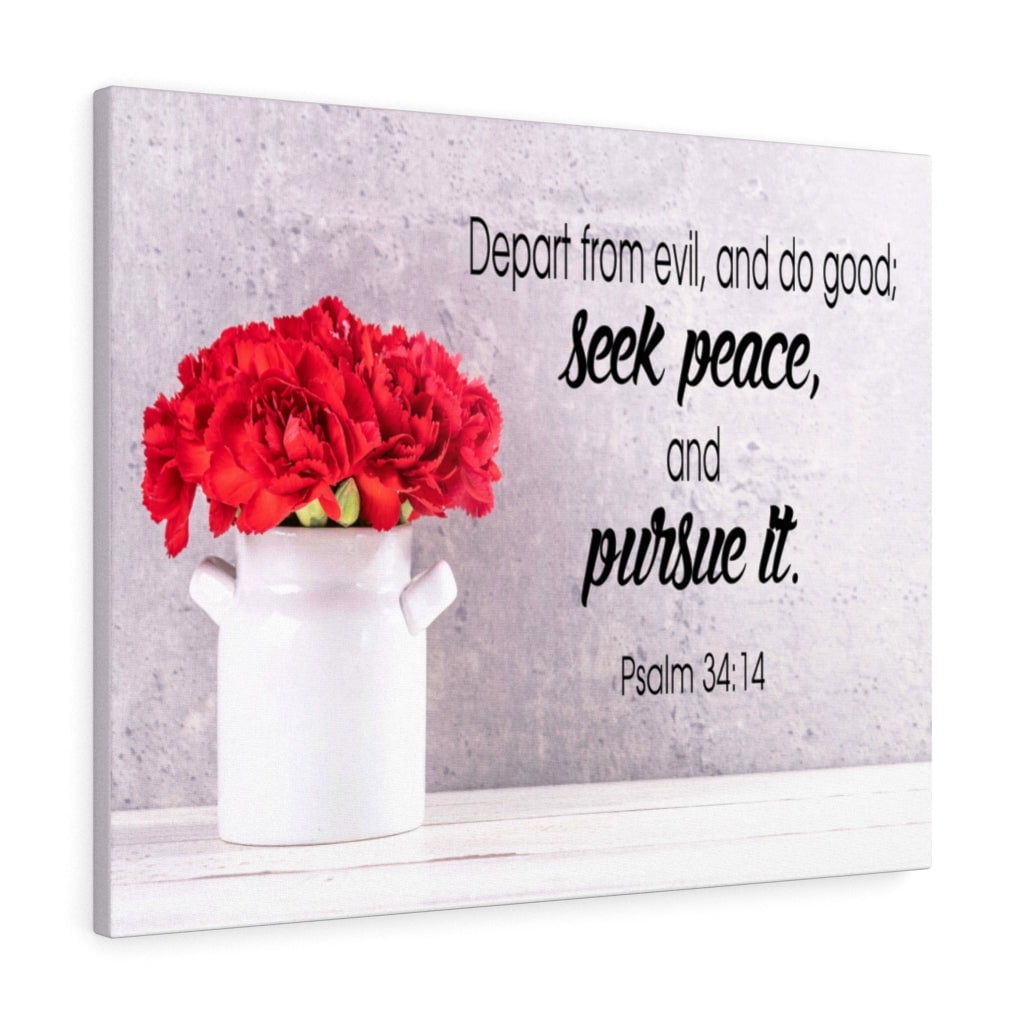Scripture Walls Psalm 34:14 Seek Peace and Pursue It Bible Verse Canvas ...