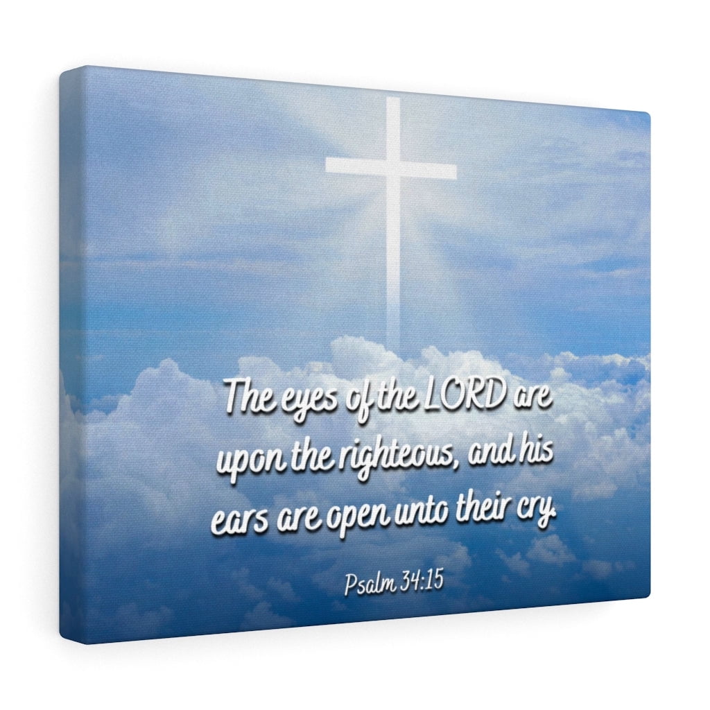 Scripture Walls Psalm 34:15 The Righteous Bible Verse Canvas Christian ...