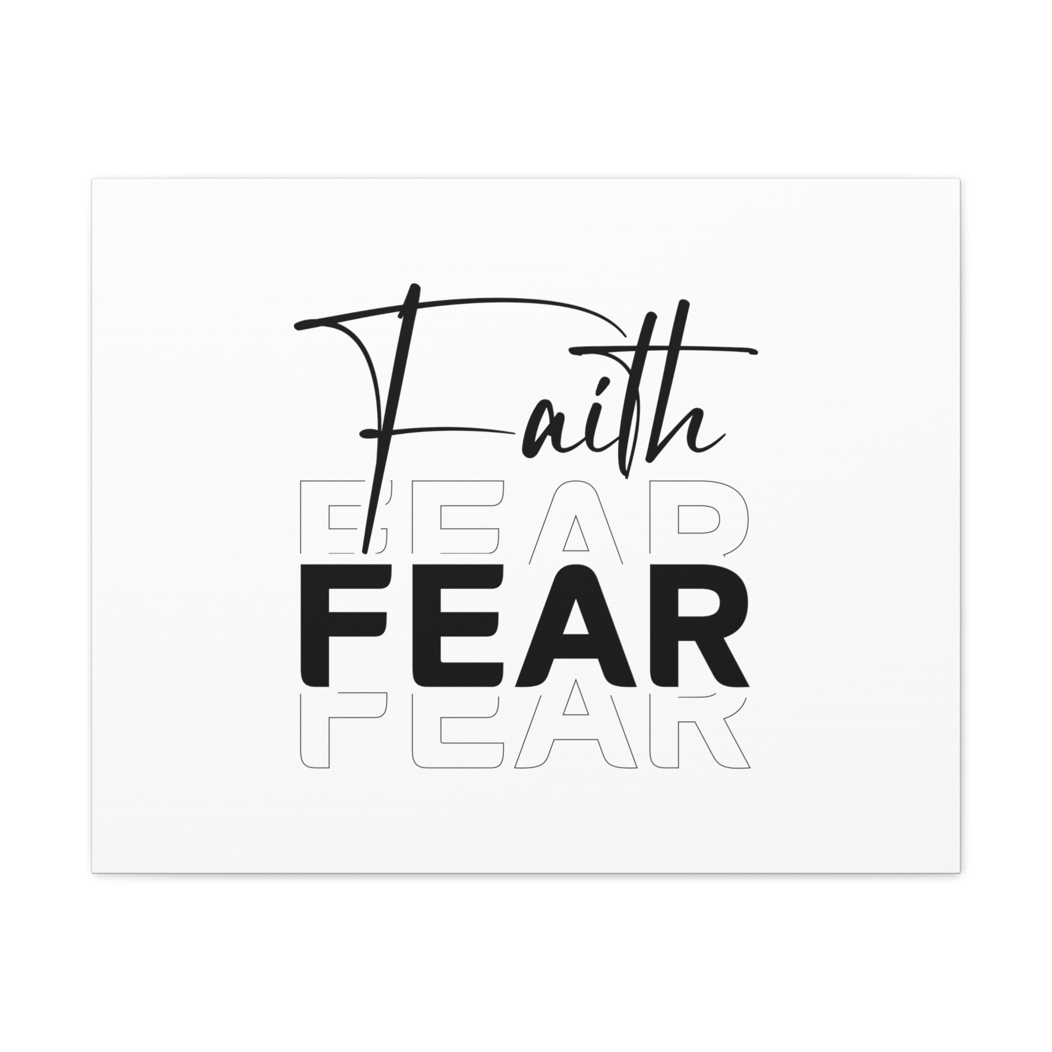 Scripture Walls Psalm 34:4 Faith Over Fear Bold Christian Wall Art ...