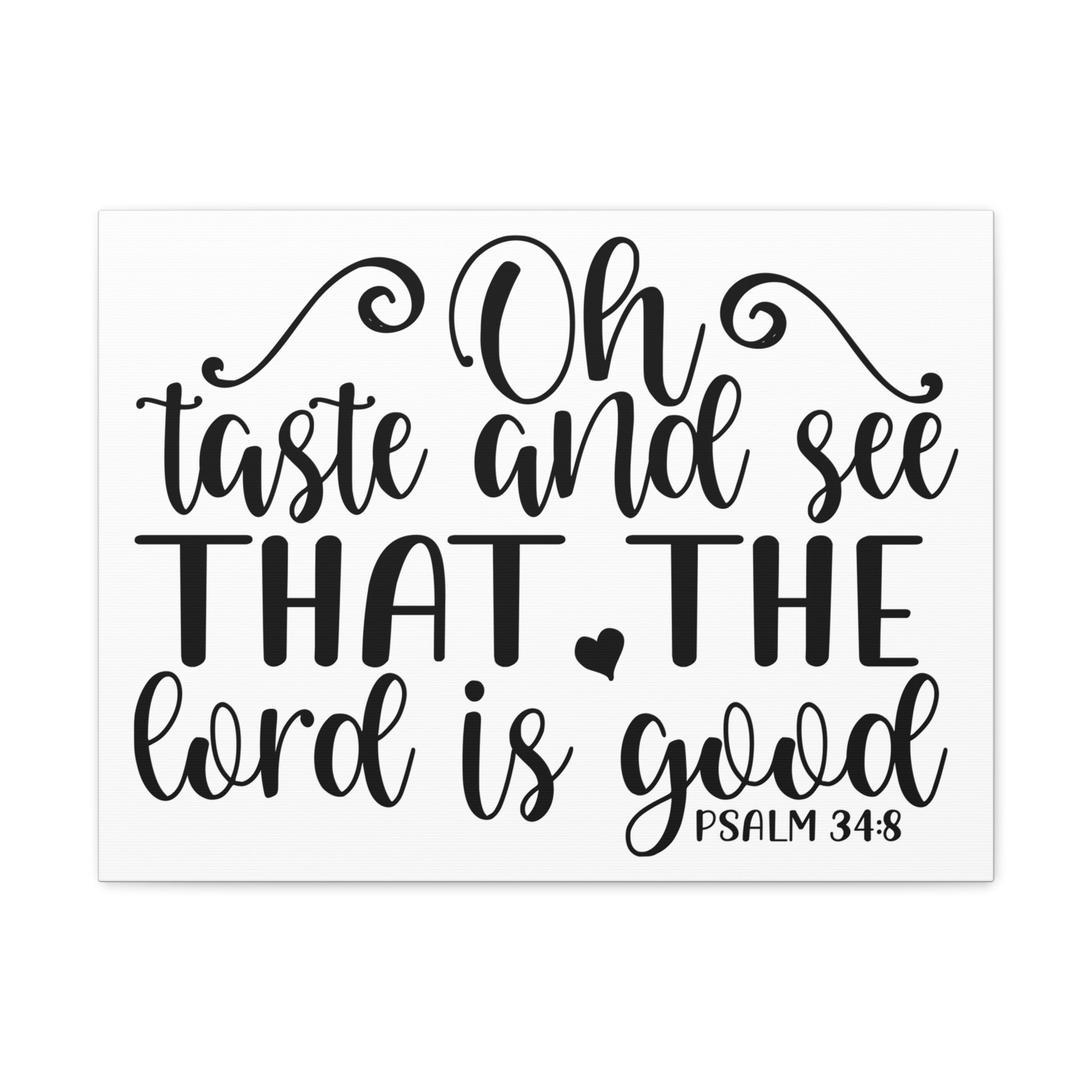 Scripture Walls Psalm 34:8 Oh Taste And See That Christian Wall Art ...