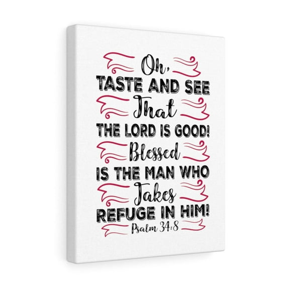 Scripture Walls Psalm 34:8 The Lord Is Good Bible Verse Canvas ...