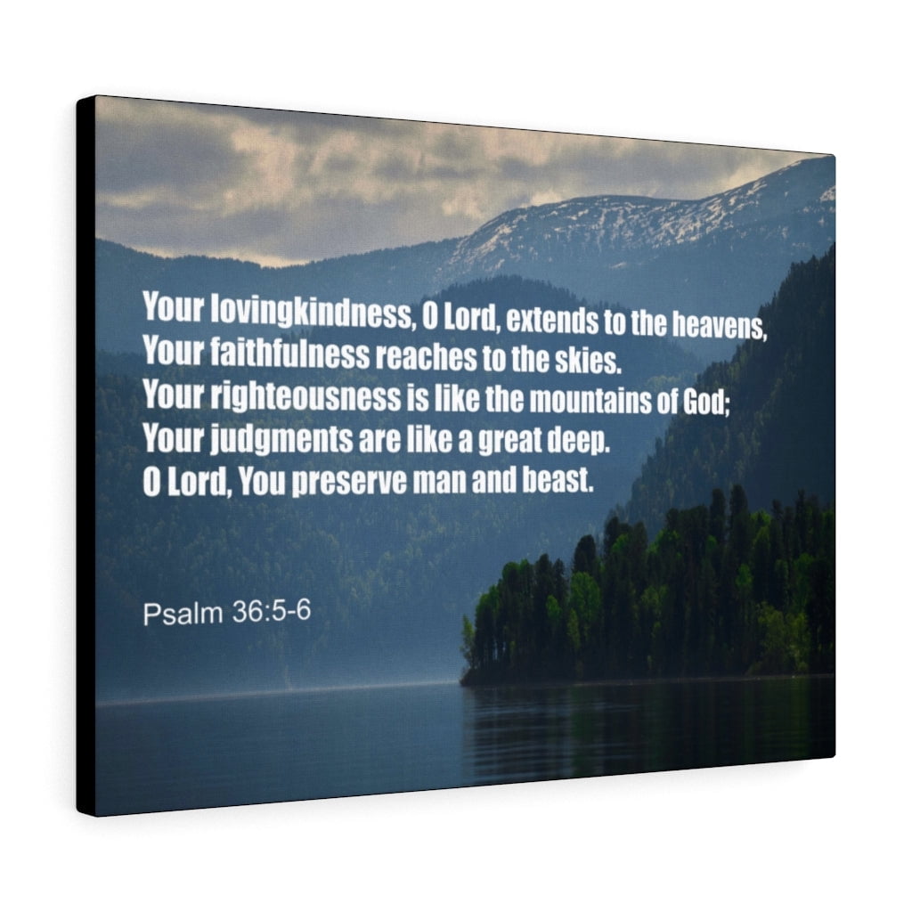 Scripture Walls Psalm 36:5-6 Your Lovingkindness Bible Verse Canvas ...