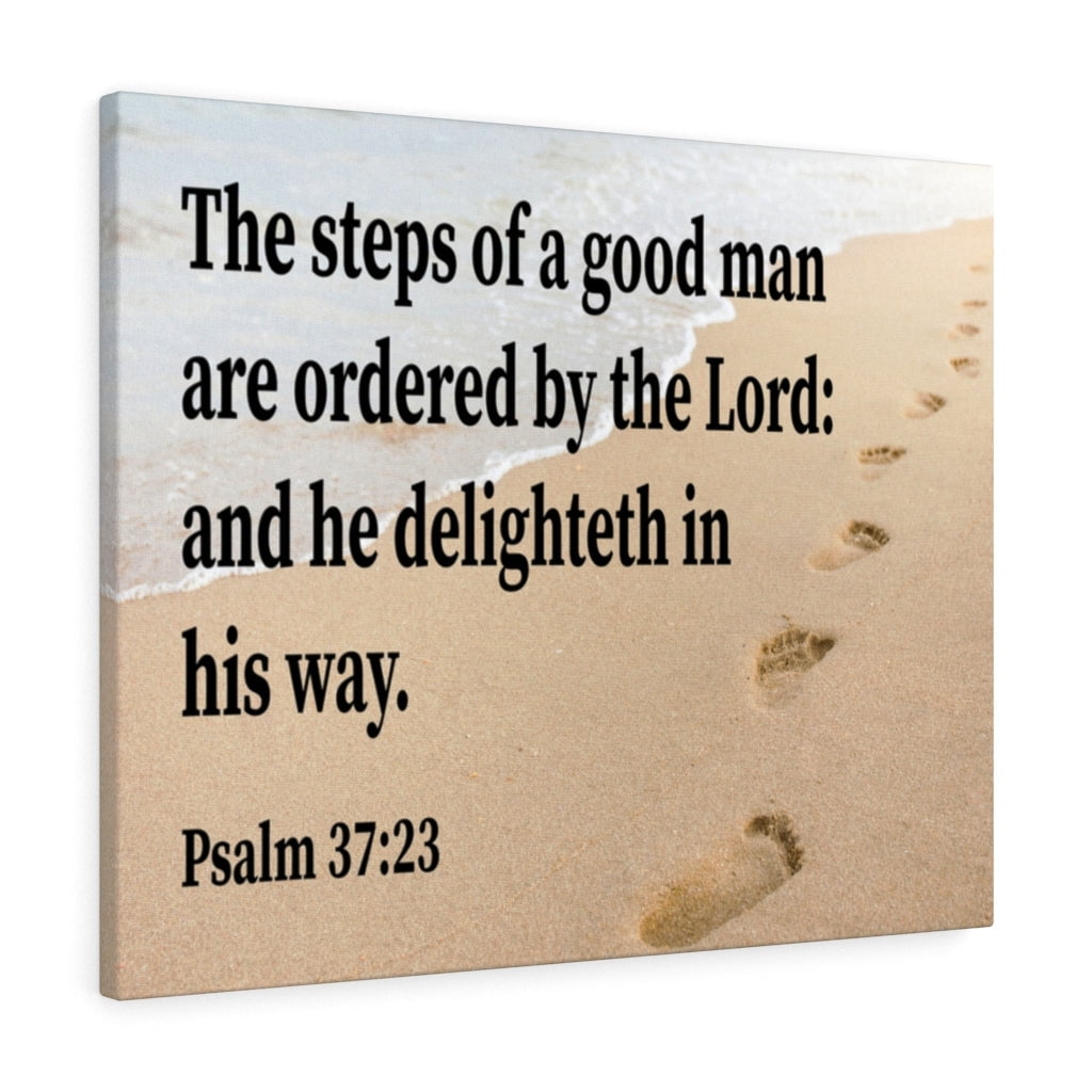 Scripture Walls Psalm 37:23 Steps of a Good Man Scripture Bible Verse ...