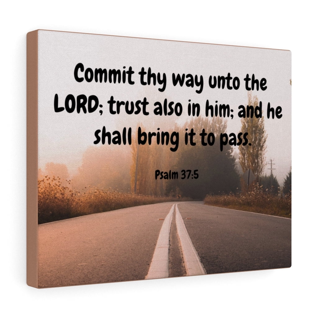 Scripture Walls Psalm 37:5 Commit Thy Way Bible Verse Canvas Christian ...