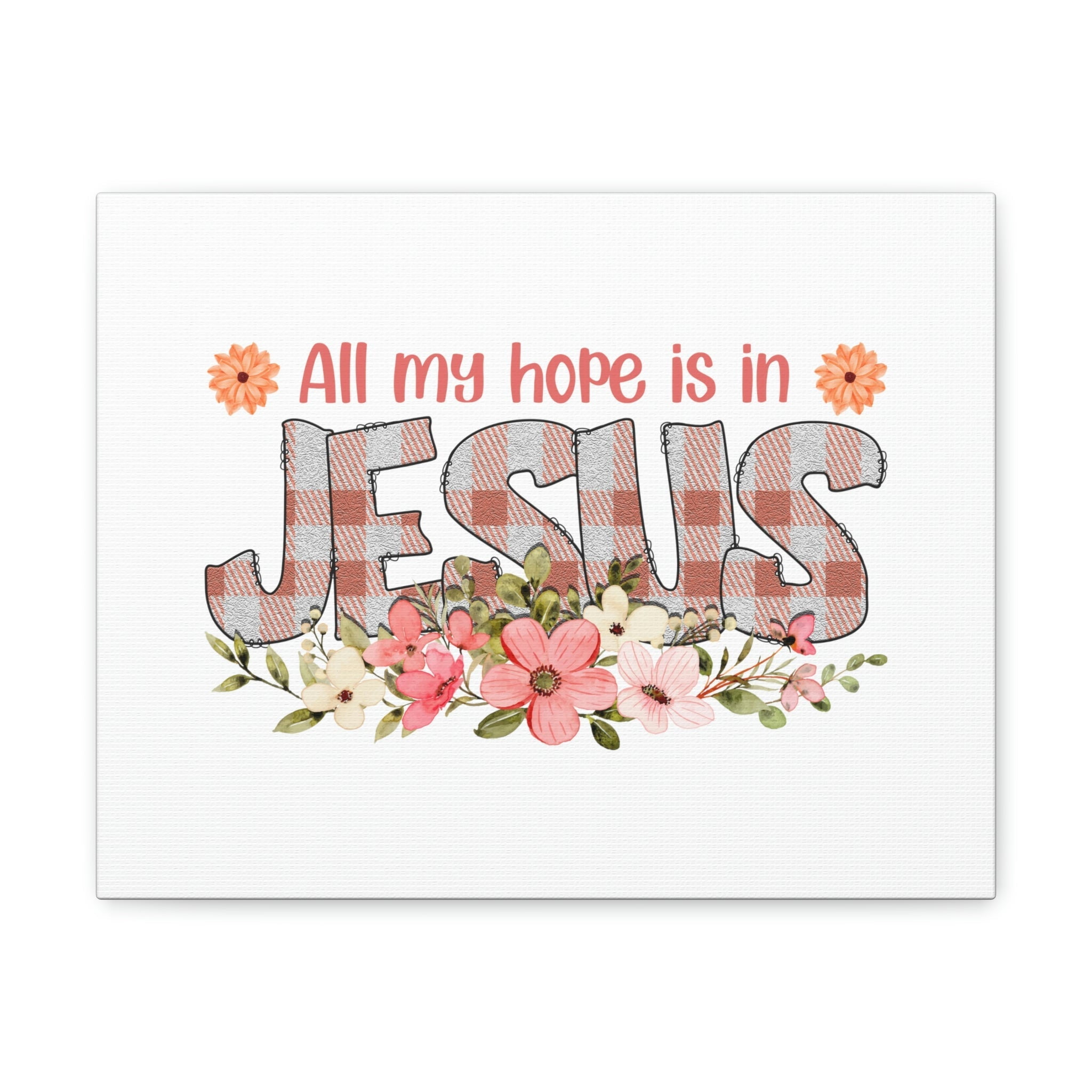 Scripture Walls Psalm 40:1 My Hope Is In Jesus Flowers Christian Wall ...