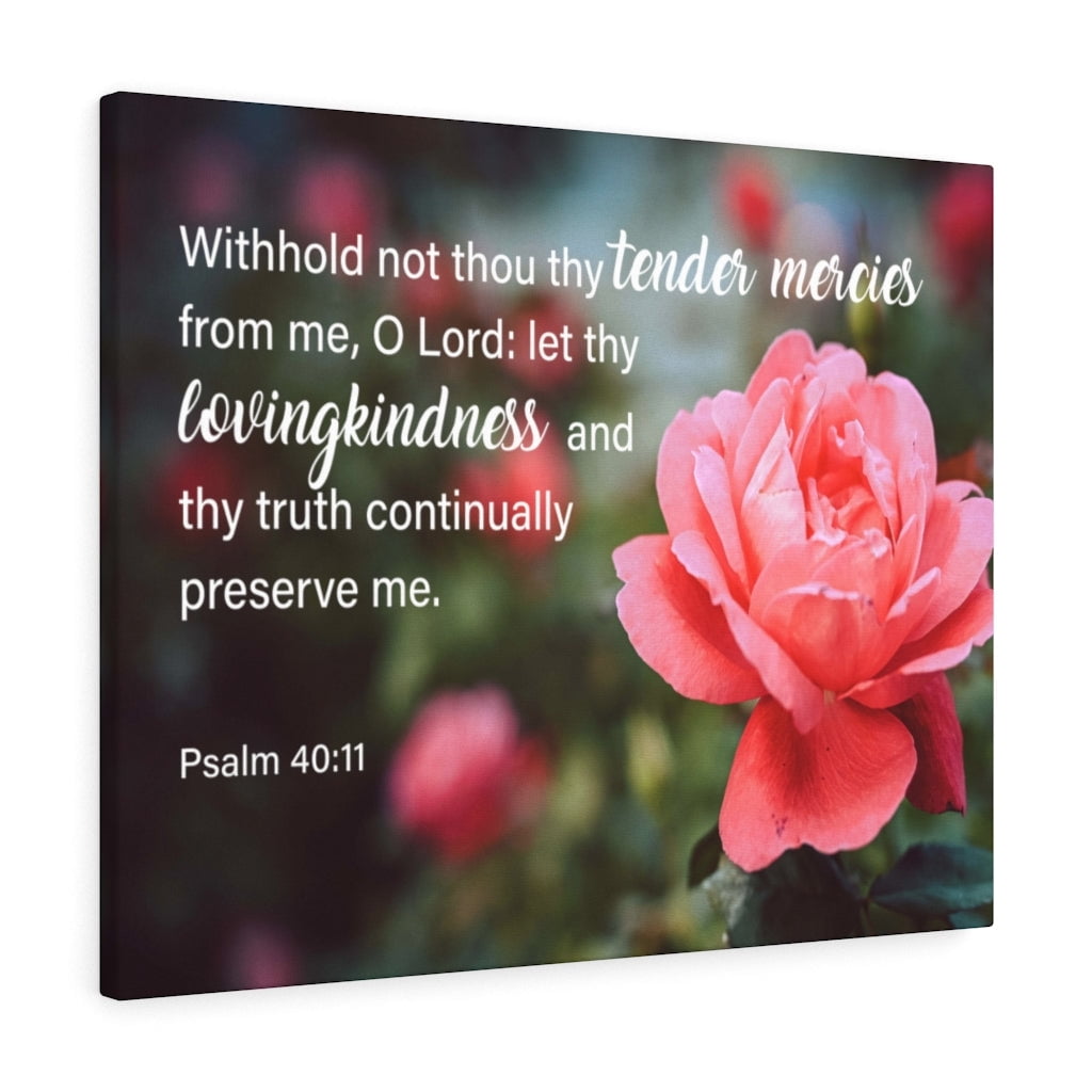 Scripture Walls Psalm 40:11 Tender Mercies Bible Verse Canvas Christian ...