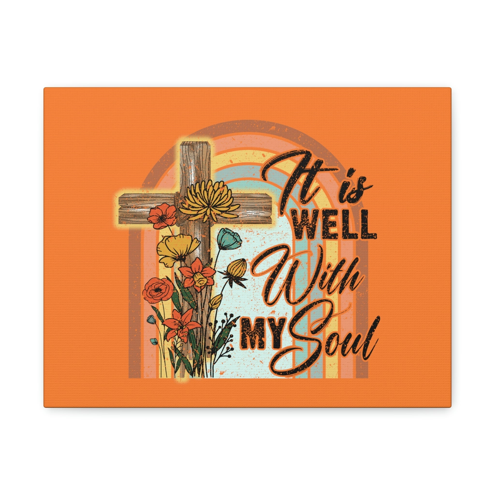Scripture Walls Psalm 42:7 With My Soul Bright Orange Christian Wall ...