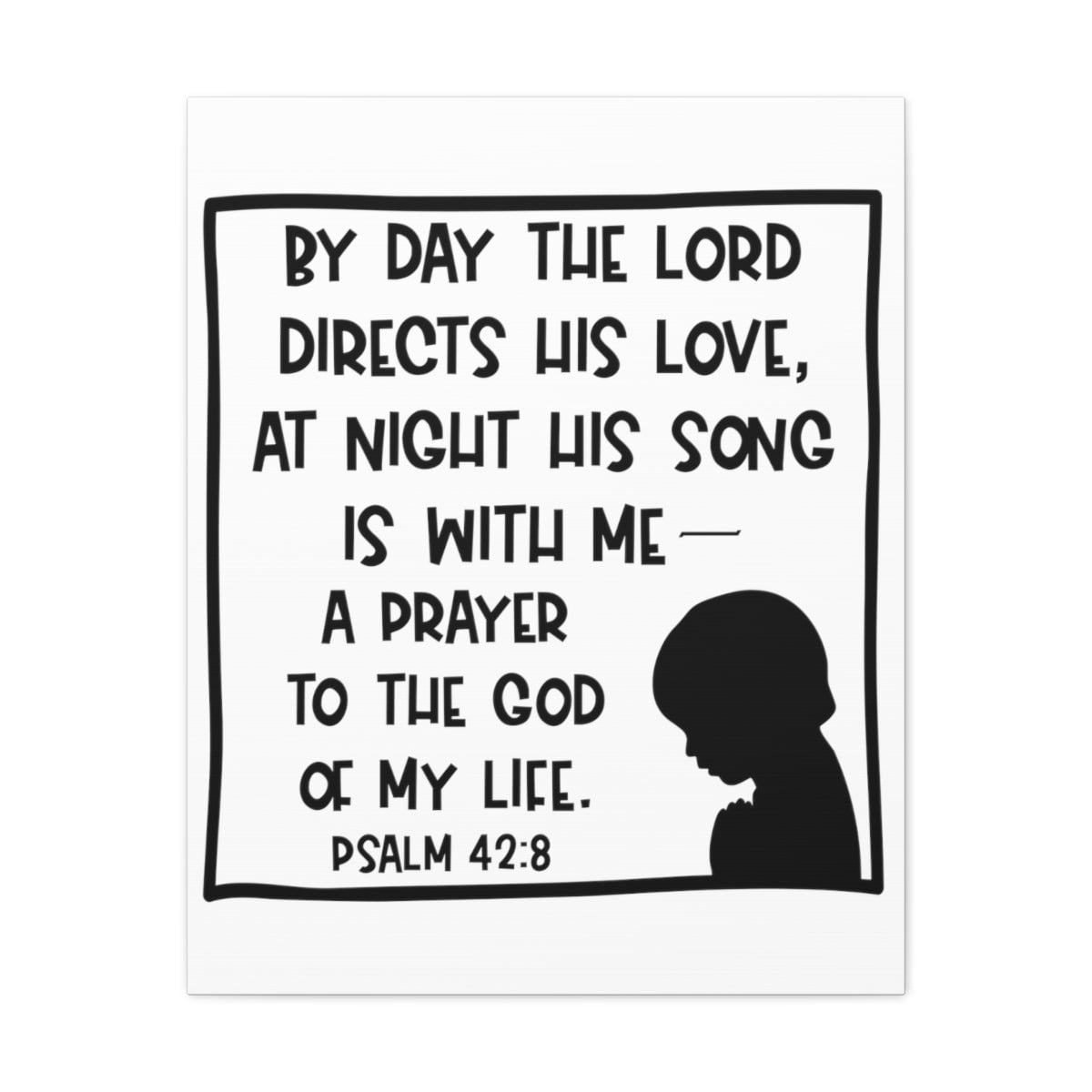 Scripture Walls Psalm 42:8 The Lord Directs Christian Wall Art Print ...