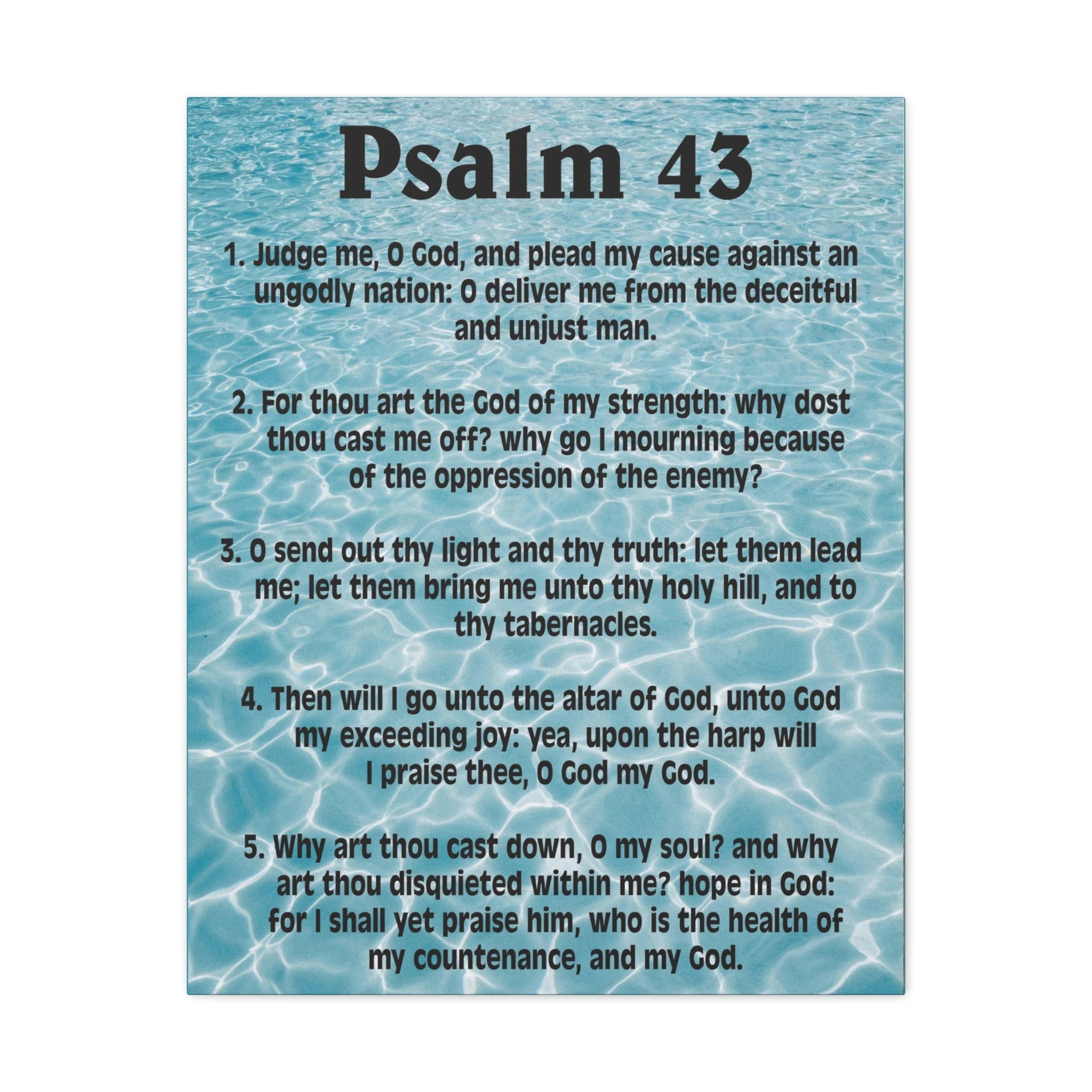 Scripture Walls Psalm 43 Judge Me Bible Chapter Canvas Christian Wall ...