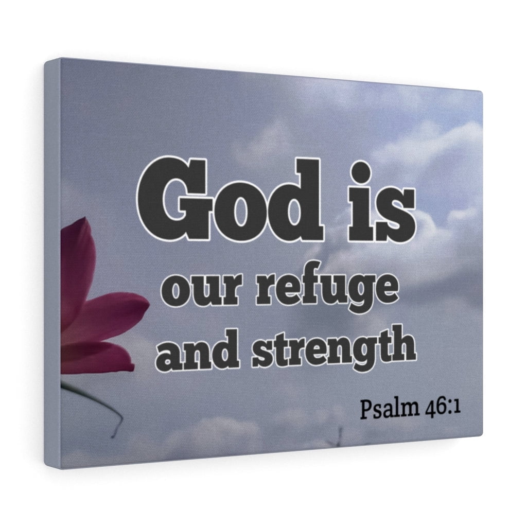 Scripture Walls Psalm 46:1 Refuge And Strength Bible Verse Canvas ...