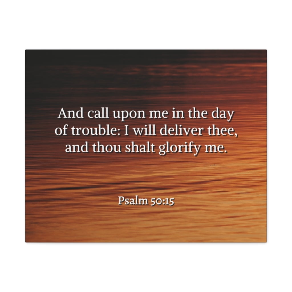Scripture Walls Psalm 50:15 Call On Me Bible Verse Canvas Christian ...
