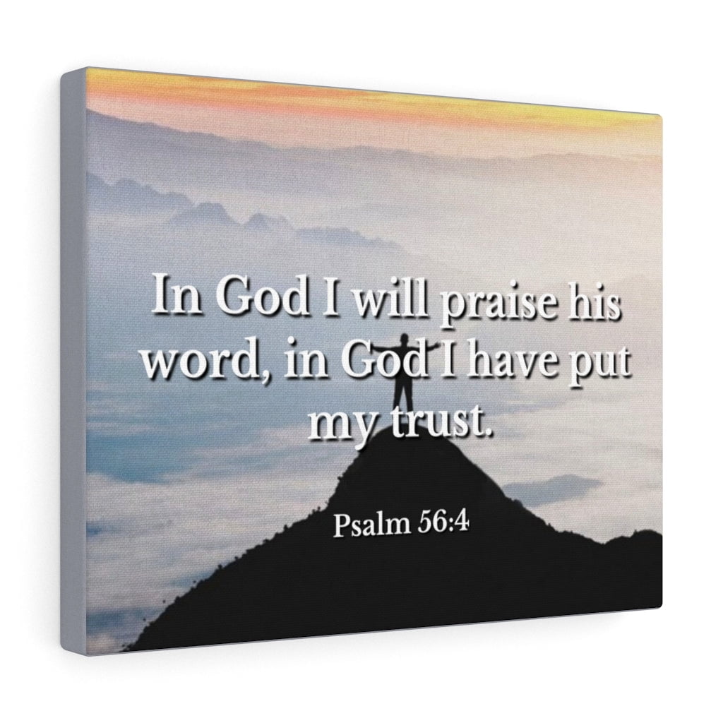 Scripture Walls Psalm 56:4 Praise His Word Bible Verse Canvas Christian ...