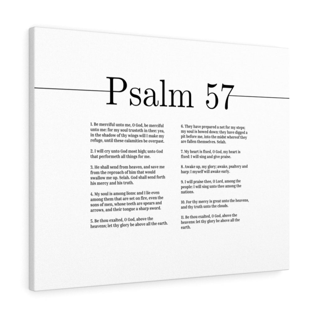 Scripture Walls Psalm 57 His Mercy And His Truth Bible Chapter Canvas ...