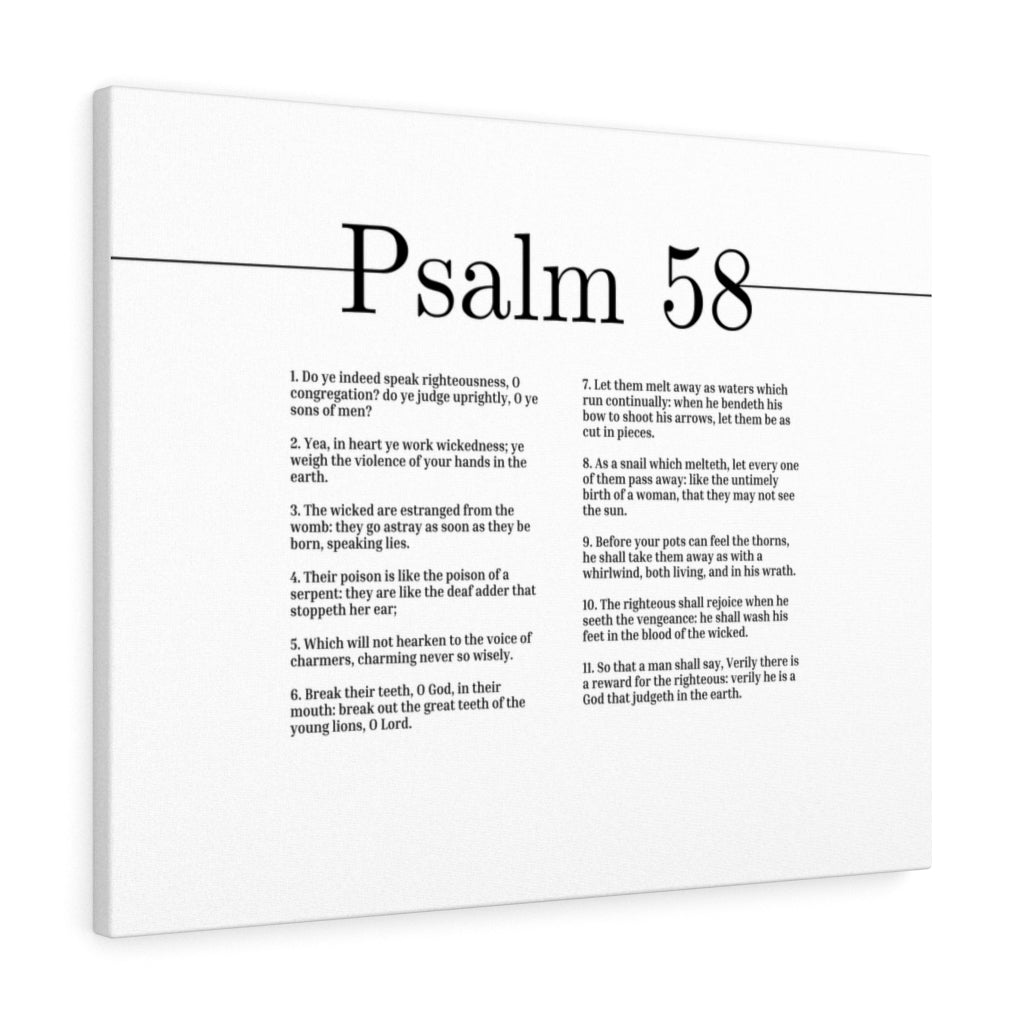 Scripture Walls Psalm 58 God That Judgeth Bible Chapter Canvas ...