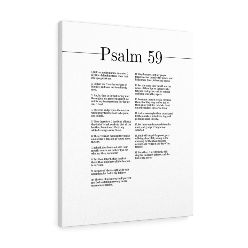 Scripture Walls Psalm 59 O Lord Our Shield Bible Chapter Canvas ...