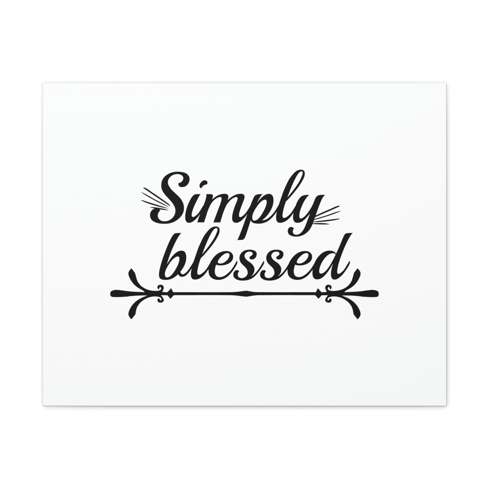 Scripture Walls Psalm 67:7 Simply Blessed Cursive Bible Verse Canvas ...