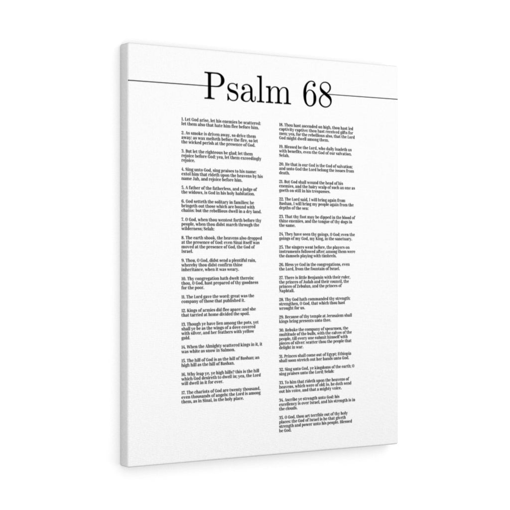 Scripture Walls Psalm 68 Blessed Be The Lord Bible Chapter Canvas Christian Wall Art Ready to ...