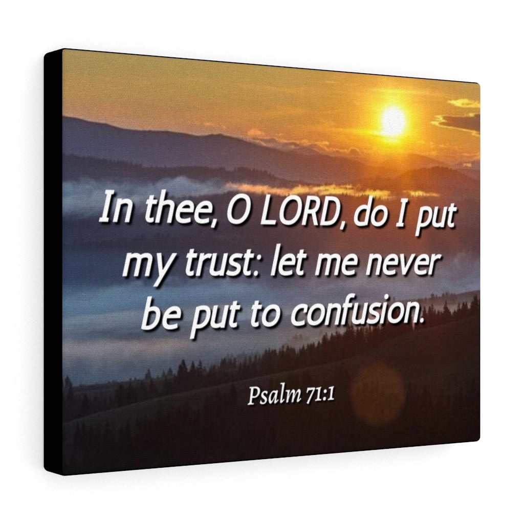 Scripture Walls Psalm 71:1 Confusion Bible Verse Canvas Christian Wall ...