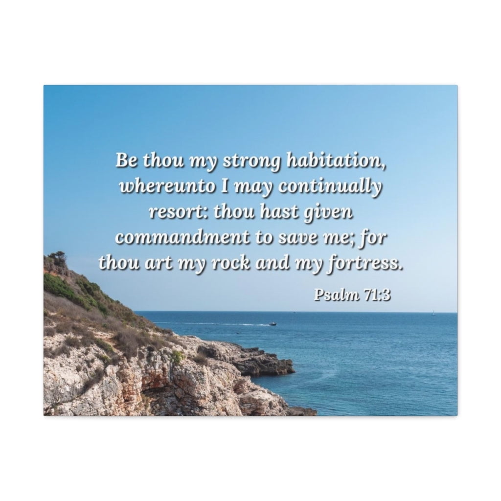 Scripture Walls Psalm 71:3 To Save Me Bible Verse Canvas Christian Wall ...
