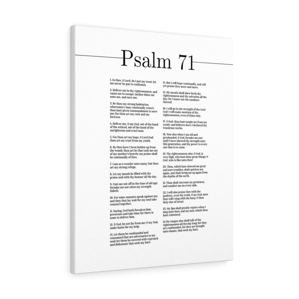 Scripture Walls Psalm 71 God's Constant Help Bible Chapter Canvas ...