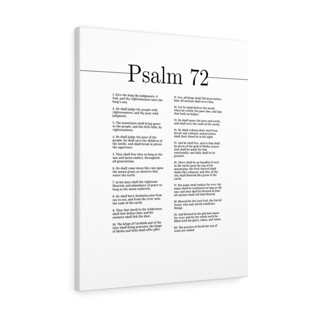 Scripture Walls Psalm 72 Blessed Be The Lord God White Bible Chapter ...