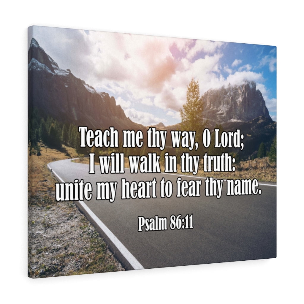 Scripture Walls Psalm 86:11 Teach Me Thy Way Bible Verse Canvas ...