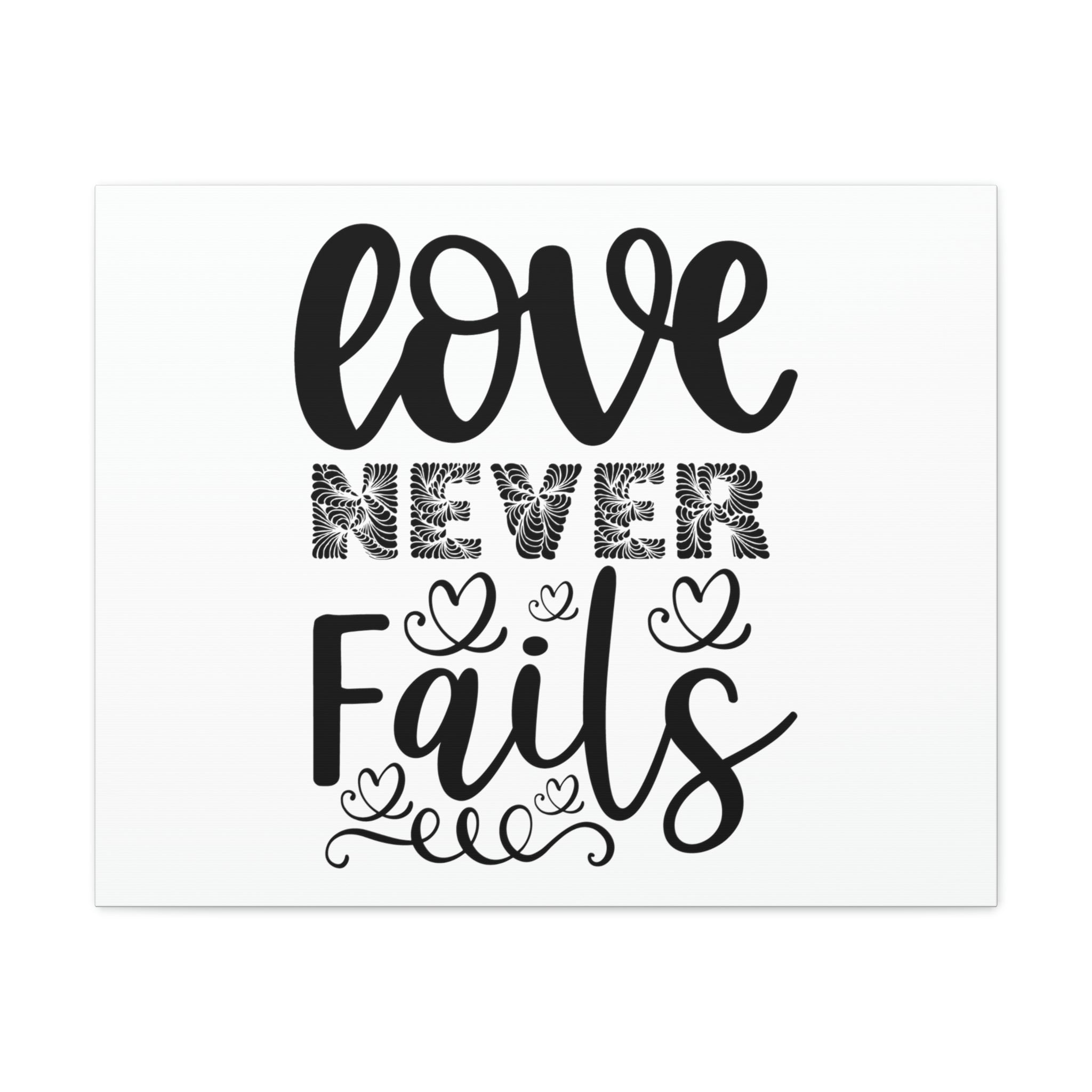Scripture Walls Psalm 86:15 Love Never Fails Christian Wall Art Print ...