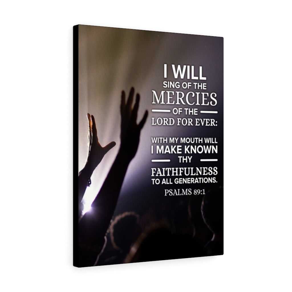 Scripture Walls Psalm 89:1 Mercies Bible Verse Canvas Christian Wall ...