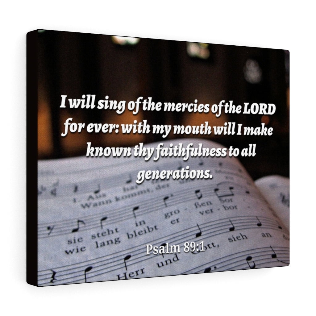 Scripture Walls Psalm 89:1 Mercy Of The Lord Bible Verse Canvas ...