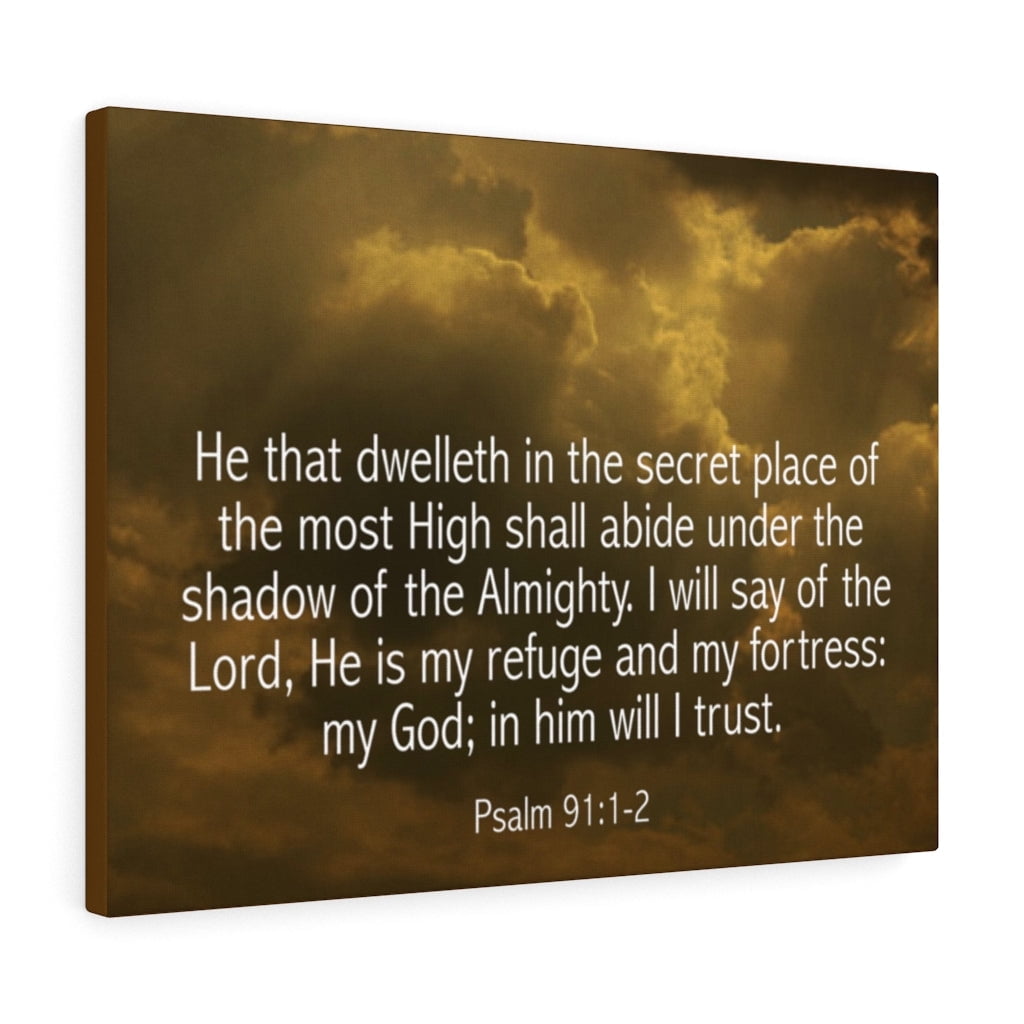 Scripture Walls Psalm 91:1-2 Secret Place Bible Verse Canvas Christian ...