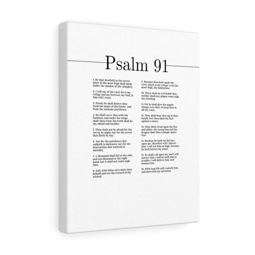 Scripture Walls Psalm 91 He Is My Refuge And My Fortress White Bible ...