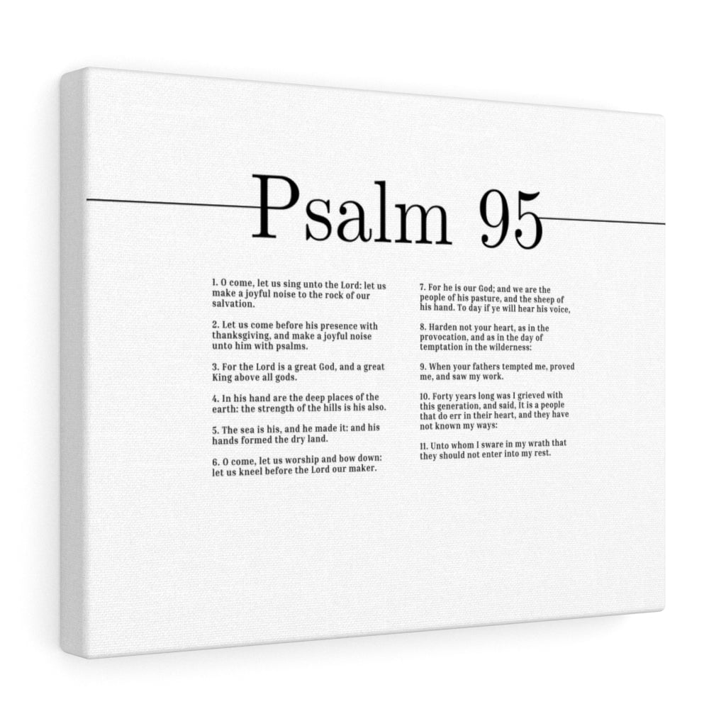 Scripture Walls Psalm 95 For The Lord Is A Great God White Bible ...