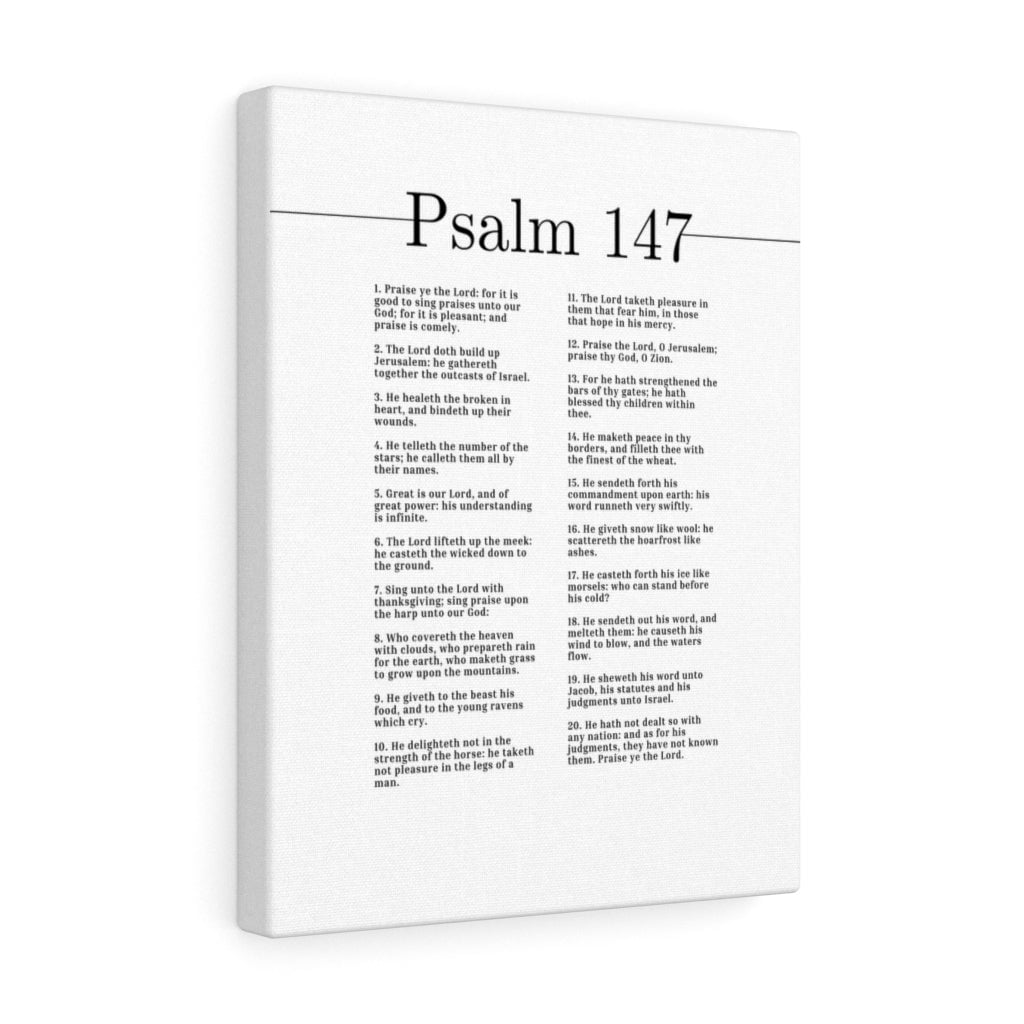 Scripture Walls Psalm Chapter 147 Heal The Broken White Bible Canvas ...