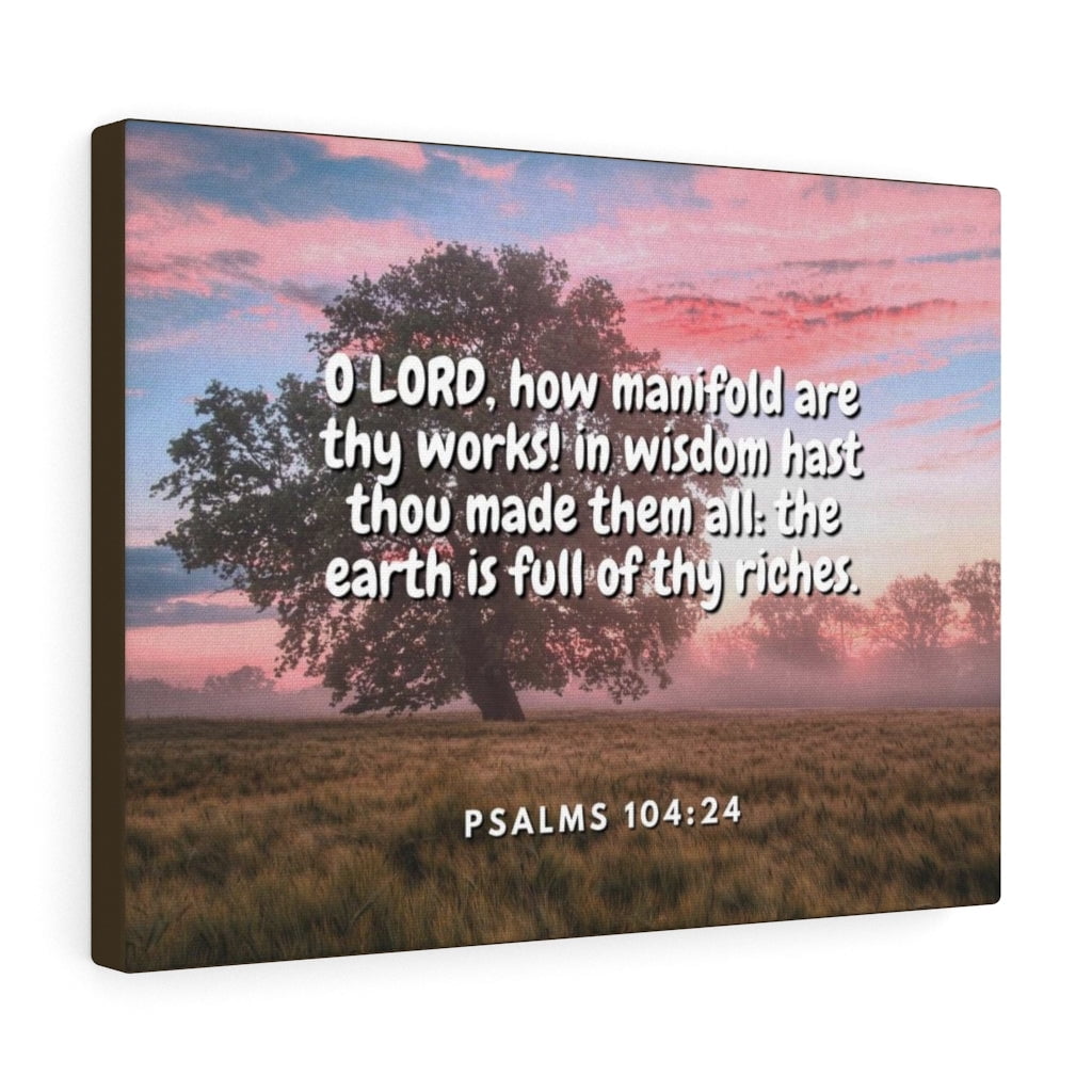 Scripture Walls Psalms 104:24 In Wisdom Bible Verse Canvas Christian ...