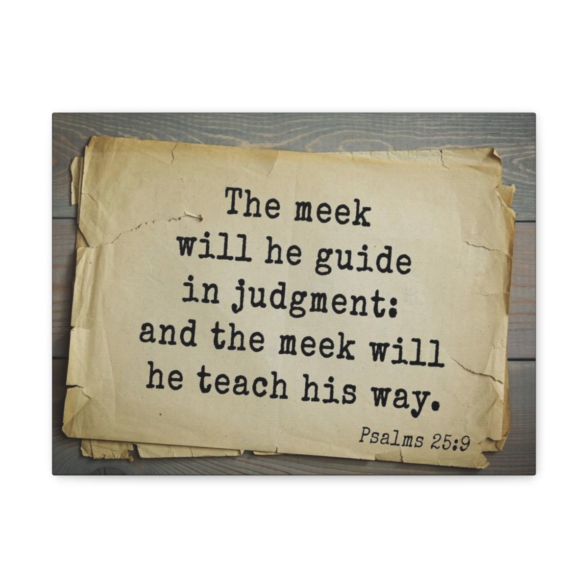 Scripture Walls Psalms 25:9 Teach His Way Bible Verse Canvas Christian ...