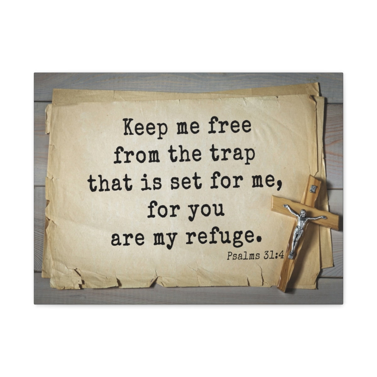 Scripture Walls Psalms 31:4 Keep Me Free Bible Verse Canvas Christian ...